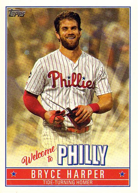 2019 Topps Update Bryce Harper Welcome To Philly Bh 7 Bryce Harper