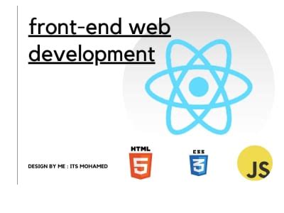 A Front End Web Development Using HTML CSS JavaScript React Js Next