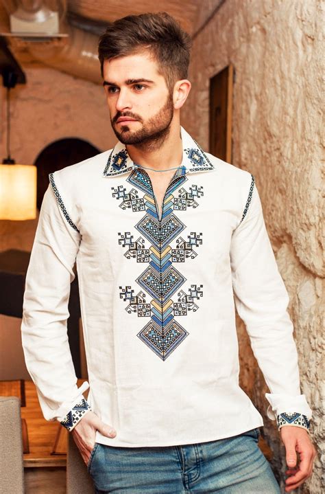 Camisas Bordadas Ropa De Moda Hombre Ropa Bordada
