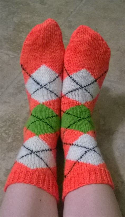 My First Argyle Socks Knitting