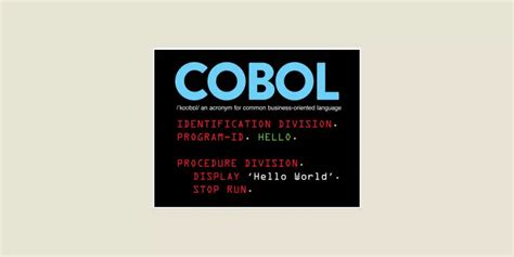 Cobol All About The Historic Data Management Language