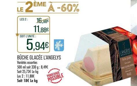Promo Bûche Glacée L angelys chez Match iCatalogue fr