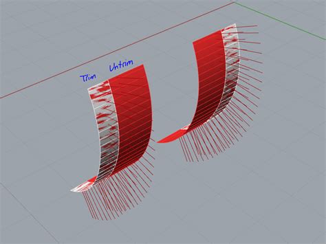 get normal vector in the middle point of a trimmed curved surface