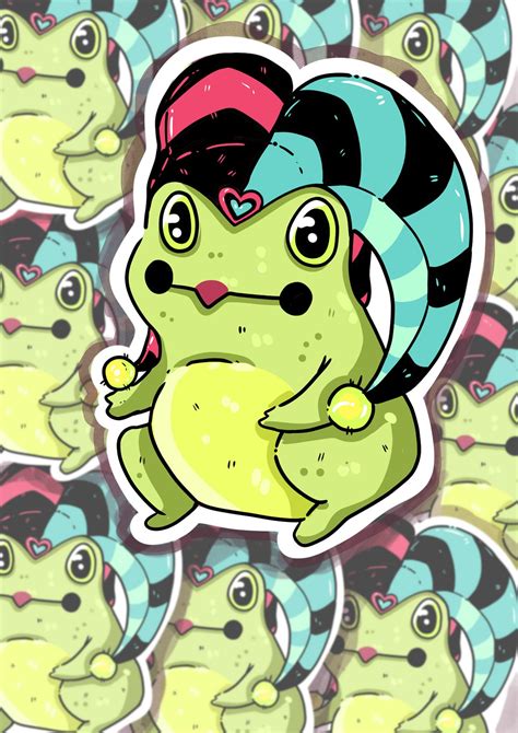 Helluva Boss Fizzarolli Froggy Sticker Etsy