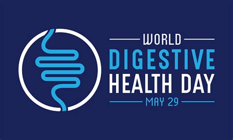 세계 소화기 건강의 날 벡터 배너 포스터 카드 및 소화기 건강을위한 배경 2022년에 대한 스톡 벡터 아트 및 기타 이미지 2022년 5월 건강관리와 의술 Istock