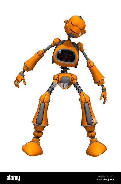 3d digital render of a cute shutdown robot isolated on white background
