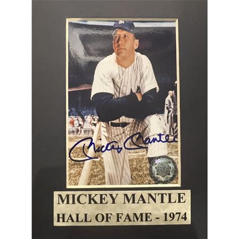 Mickey Mantle Signed Photo Gfa Authenticated
