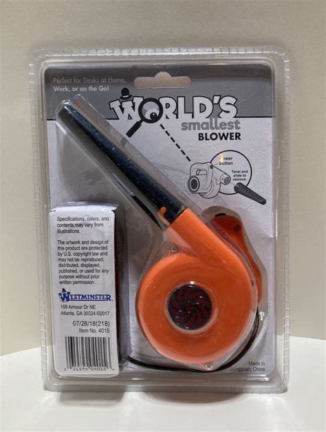 Worlds Smallest Dusting Leaf Blower Usb Miniature Desk Funny Toy New In