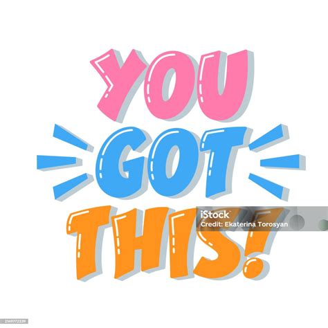 이 동기 부여 인용문을 받았습니다 영감을 주는 짧은 문구 이 벡터 손 글자 슬로건을 할 수 있습니다 목표 달성 및 성공 달성을 위한 영감 You Got This