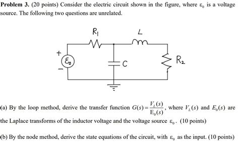 Solved Problem Points Consider The Electric Circuit Chegg