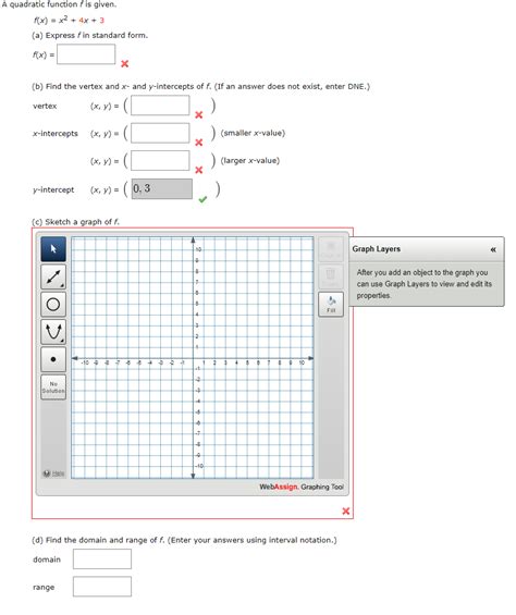 solved a quadratic function fis given f x x2 4x 3