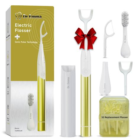 Dr Emma Electric Vibration Flosser Power Flosser For Adults Gum Stimulator Teeth Cleaner