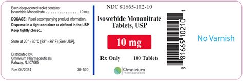 Dailymed Isosorbide Mononitrate Tablet