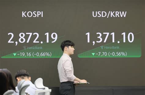 오전 시황 코스피 美기술주 급락 여파로 2850선 추락外人 8거래일만에 팔자 전환 서울경제