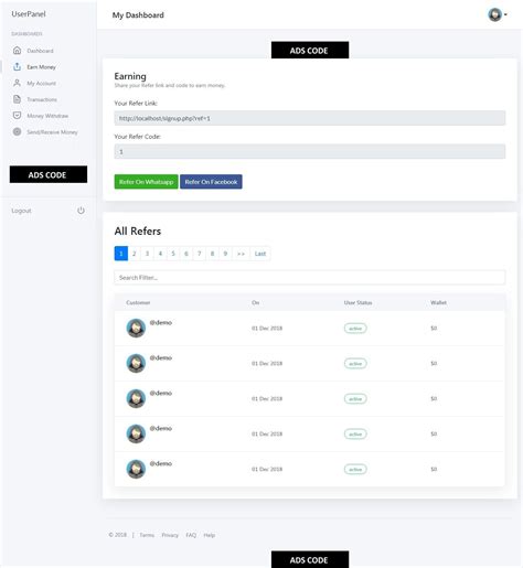 Refer And Earn Php System Codester