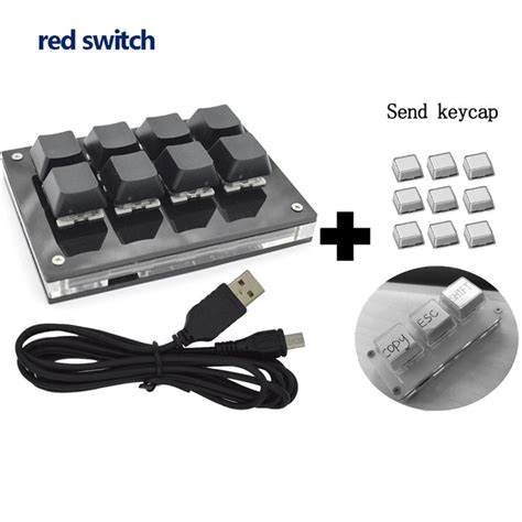 Portable Mini 8 Keys Keypad DIY Shortcut Keyboard Function Keyboard