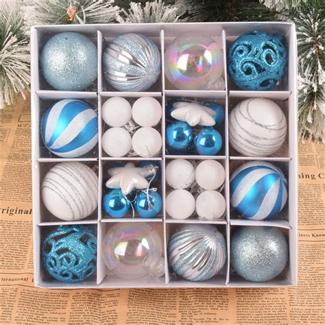 CHGBMOK Christmas Deals 42 Pieces Of Christmas Ball Ornaments Christmas