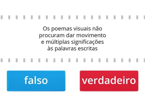 Poema Visual True Or False