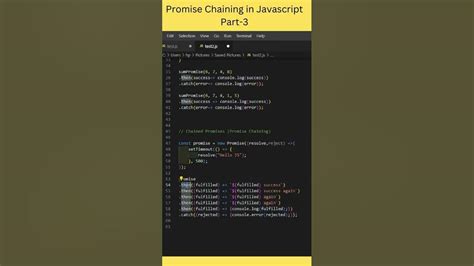Must Know Javascript Promise Chaining Concept Part 3 Shorts Youtubeshorts Hindi Youtube