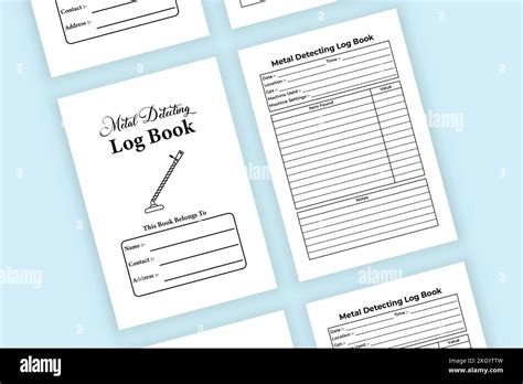 Metal Detecting KDP Interior Logbook Metal Detecting Location Recorder