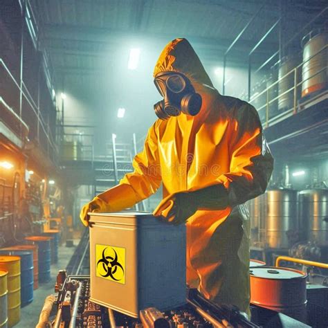 Chemical Pollution Danger Bio Hazard Factory Waste Management Stock