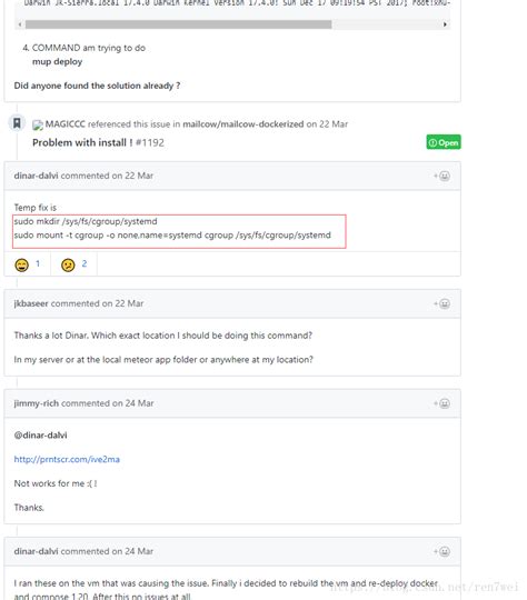 docker 使用中遇到的问题记录： cgroups cannot find cgroup mount destination