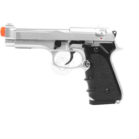Hfc Airsoft M9 Vertec Heavyweight Spring Pistol W Slidelock Silver