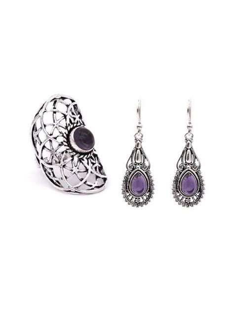 Puurspirits Amethist Sieraden Sieraden Set Dames Sieraden Geschenkset Bol