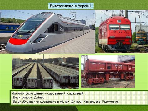 Позначення на контурній карті України центрів виробництва транспортних