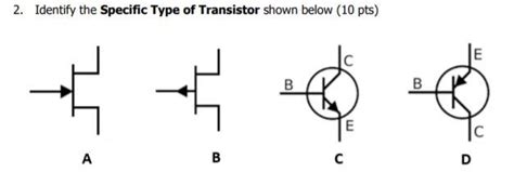 Solved Identify The Specific Type Of Transistor Shown Chegg Com
