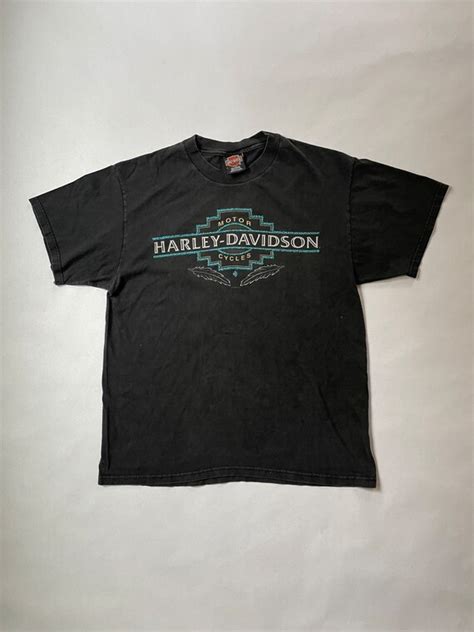 1990s Harley Davidson Las Vegas Hanes Beefy T Made … Gem