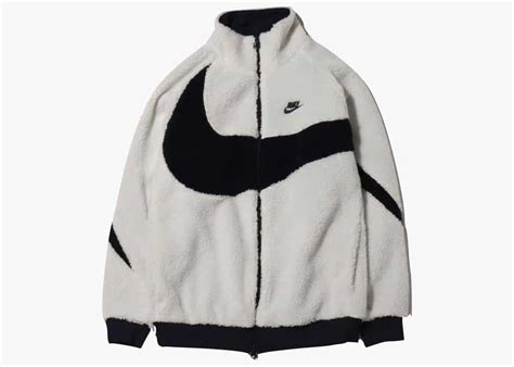 Nike Big Swoosh Reversible Boa Jacket White Black Islas Zapas