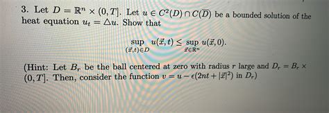 solved let d rn× 0 t] ﻿let uinc2 d ∩c bar d ﻿be a