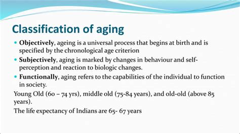 Concepts And Theories Of Aging Pptx