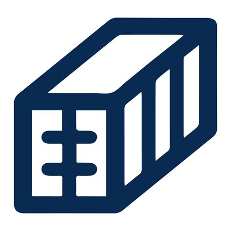 Container Line Icon On White Background Outline Symbol For Website Design Mobile Application