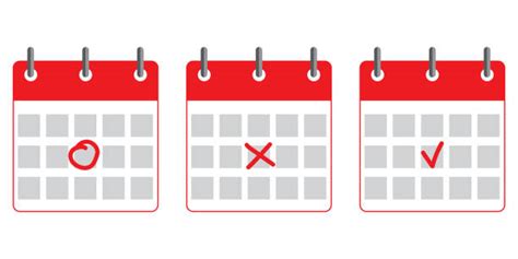 5 100 Calendar With Check Mark Illustrations Royalty Free Vector