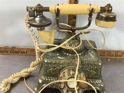 Vintage French Style Rotary Dial Phone Sherwood Auctions