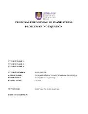 CSC128 Project Report Template Ver 1 1 Doc PROPOSAL FOR SOLVING 2D