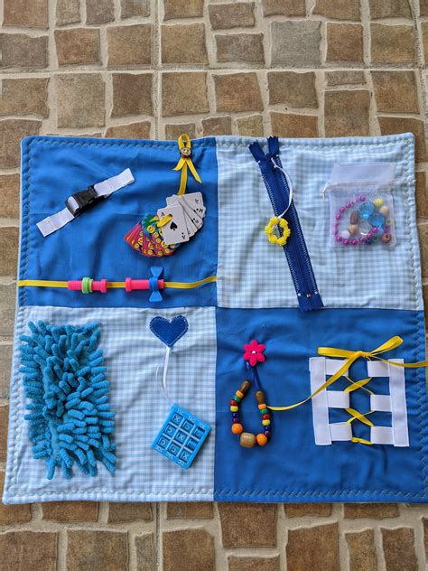 Fidget Blanket Activity Blanket Alzheimers Dementia Etsy