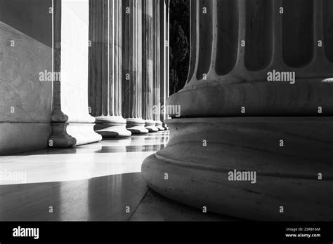 Majestic Column Black And White Stock Photos Images Alamy