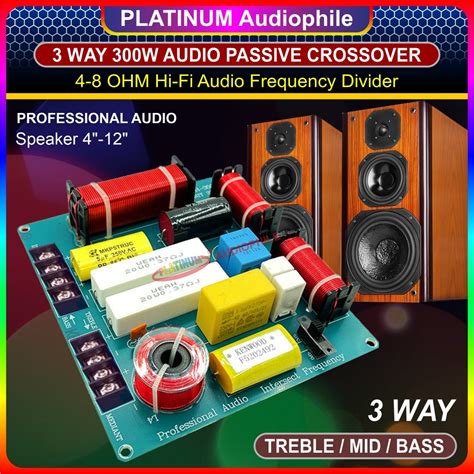 Jual Crossover Pasif 3 Way Treble Midle Bass High End Passive Speaker Crosover WEAH 3505