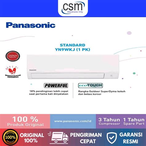 Promo Ac Panasonic 1 Pk Yn 9wkj 1 Pk R32 [indoor Outdoor Unit Only