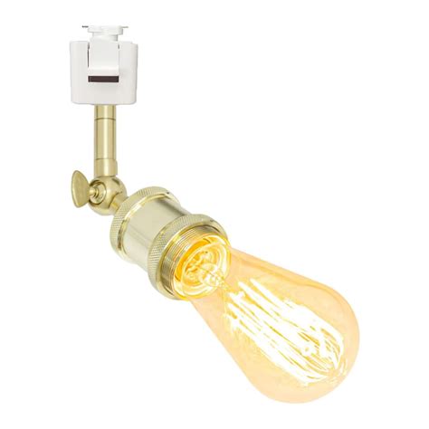 Fsliving Adjustable Angle J Type Track Pendant Light E Base Gold Mini