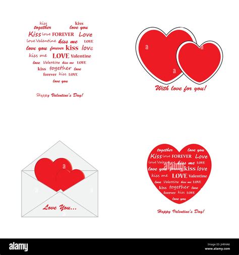 Valentines Day Greeting Card Stock Vector Image And Art Alamy