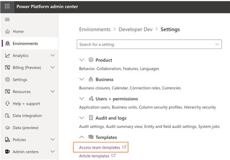 [step by step] access team templates can be added in a dataverse