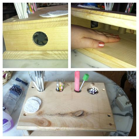 Nail Drying Station With Built In Containers