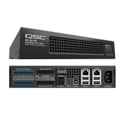 Thiết Bị Xử Lý âm Thanh Video Và điều Khiển Q Sys Core 8 Flex