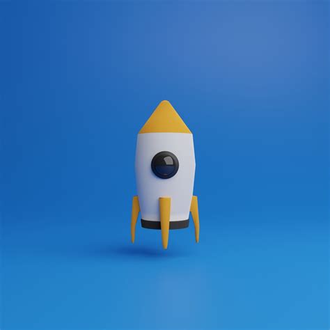 Low Poly Rocket Model Turbosquid