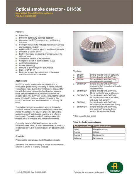 Datasheet Hssd Pdf Smoke Sensor