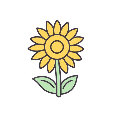 해바라기의 라인 아이콘 벡터 해바라기 직계 아이콘 평면 아이콘 Png 일러스트 및 벡터 에 대한 무료 다운로드 Pngtree